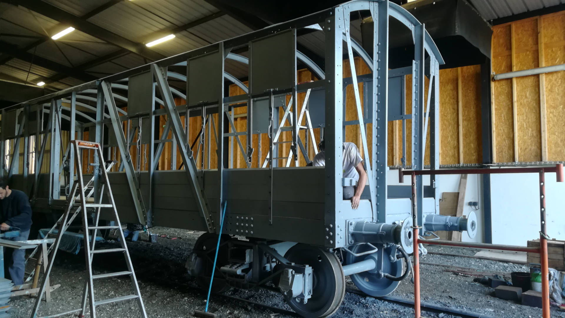 Les wagons Américains - Le Train des Mouettes