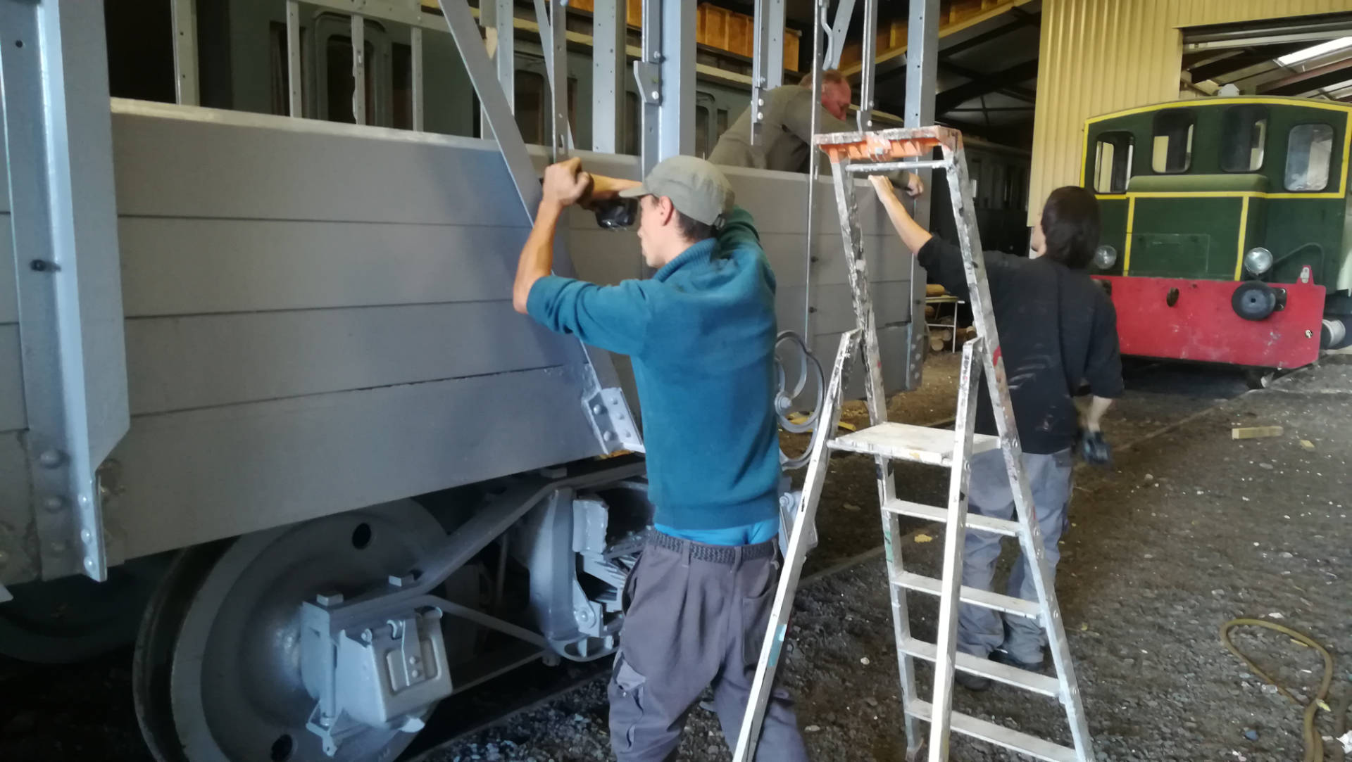 Les wagons Américains - Le Train des Mouettes