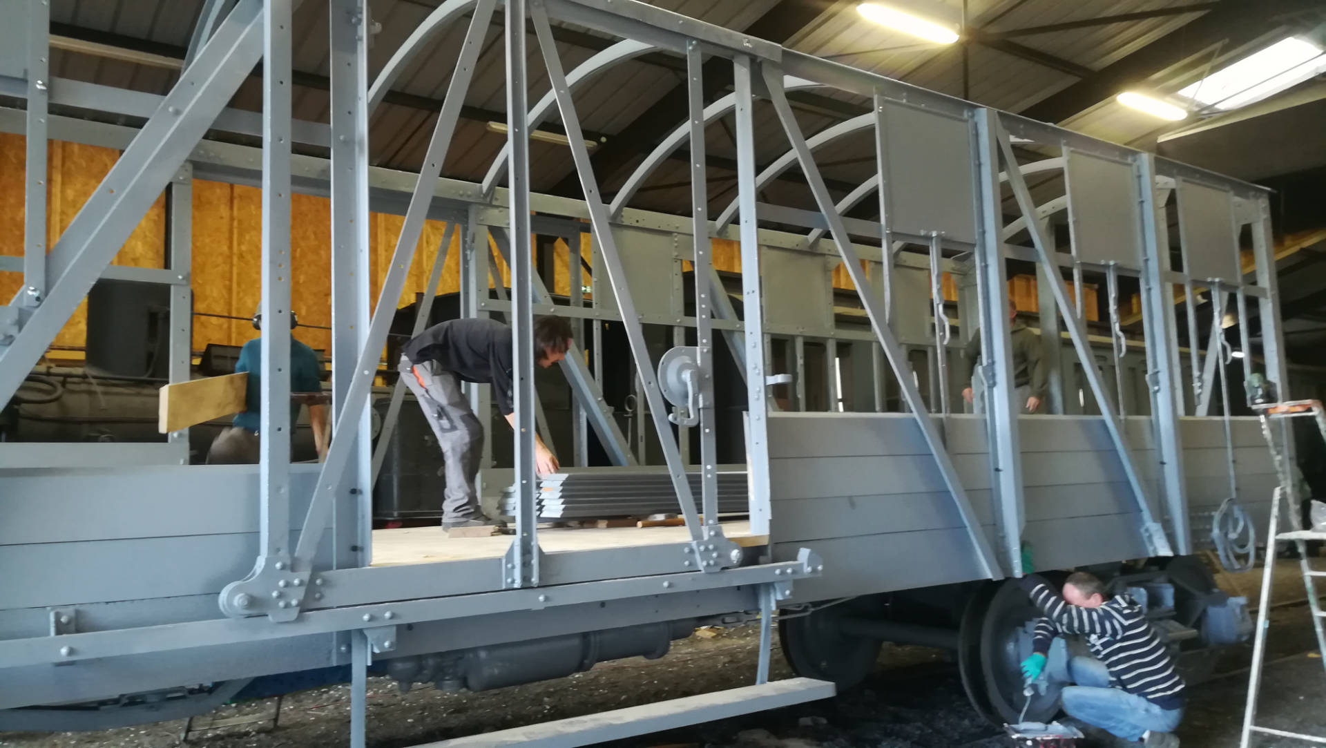 Les wagons Américains - Le Train des Mouettes