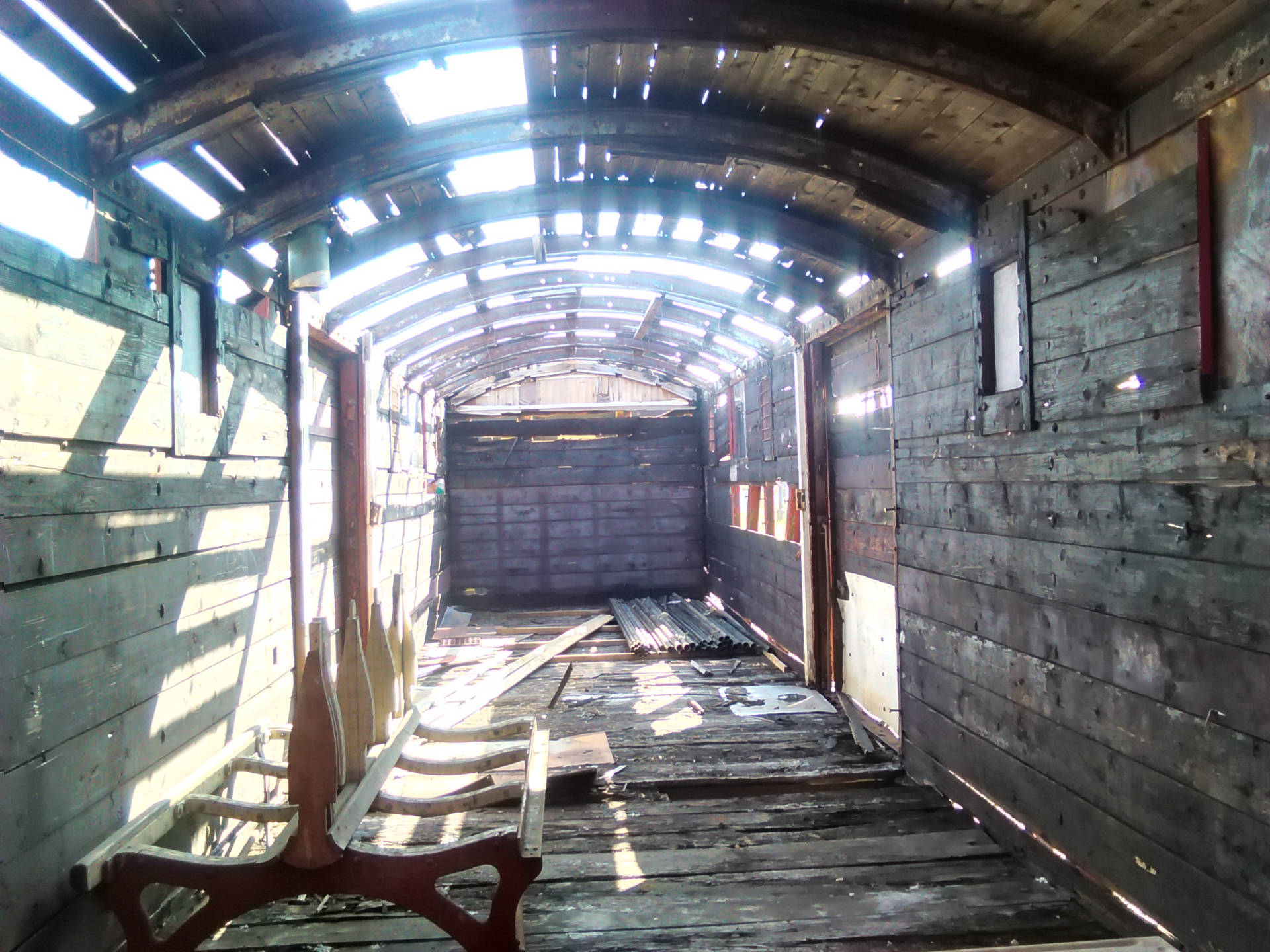 Les wagons Américains - Le Train des Mouettes