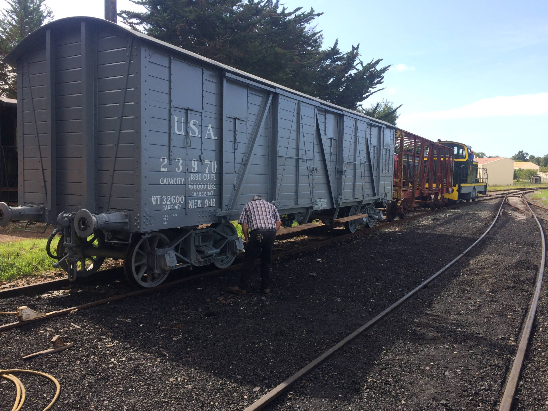 Les wagons Américains - Le Train des Mouettes