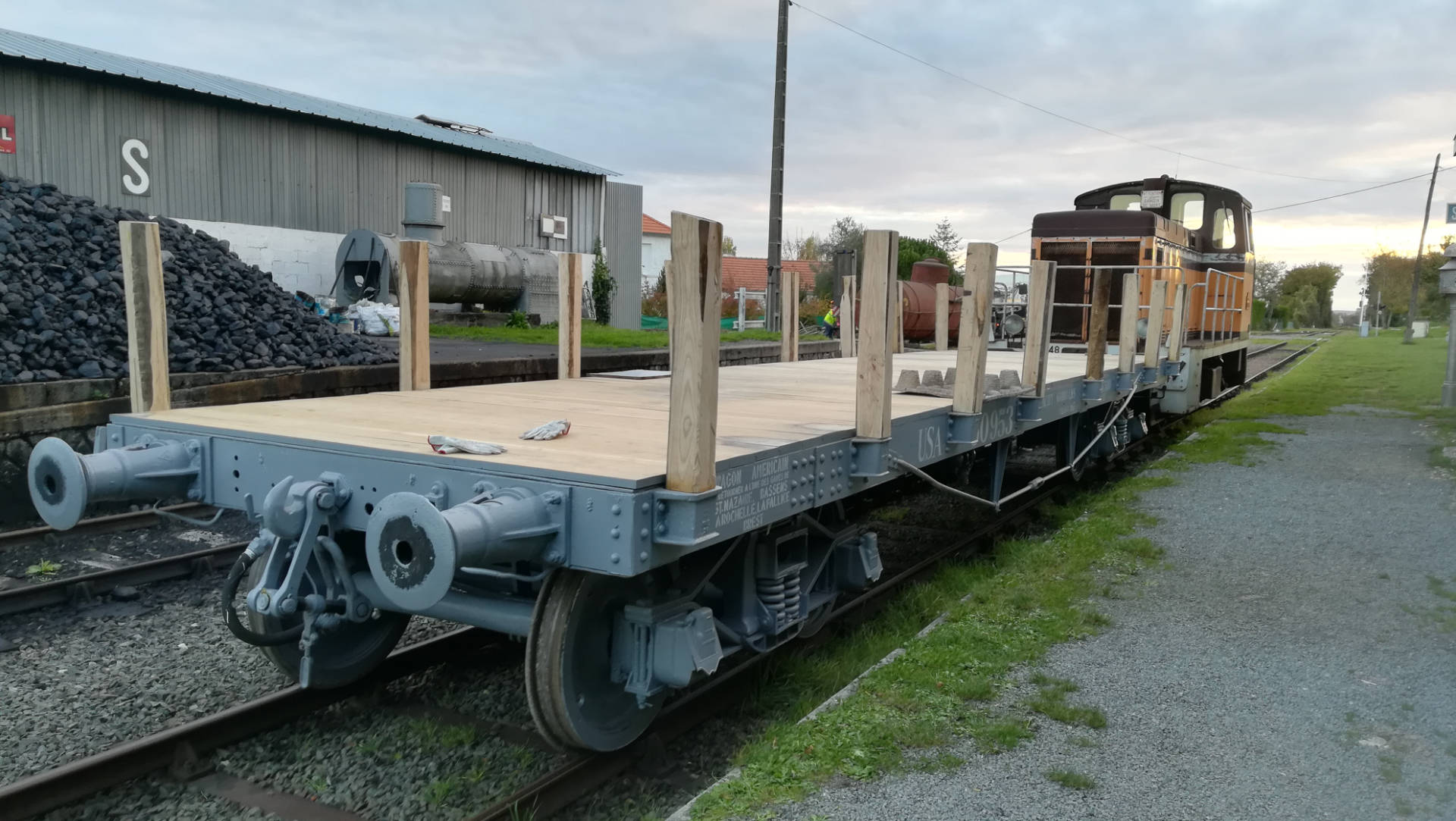 Les wagons Américains - Le Train des Mouettes